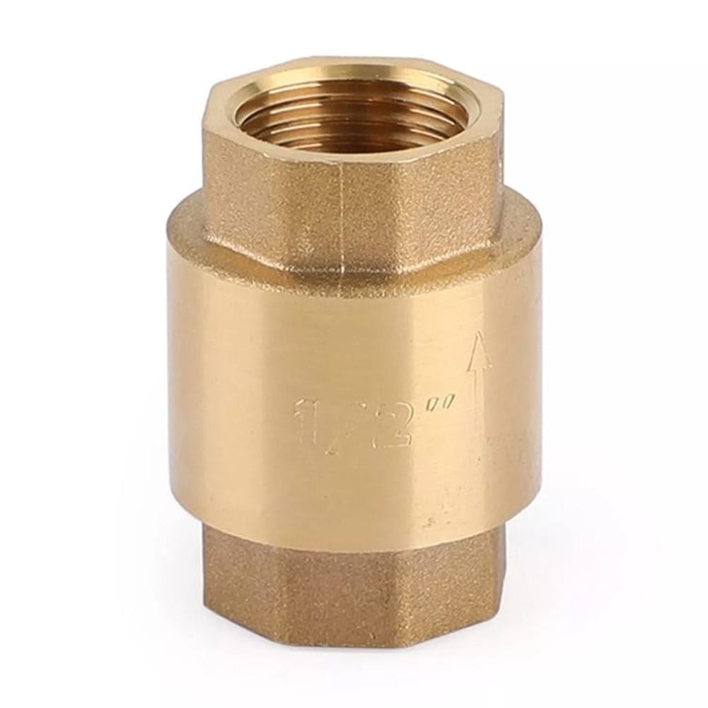 Dn15 1/2" Npt In-Line Check Valve Brass Spring Loaded Inline 200Psi ...