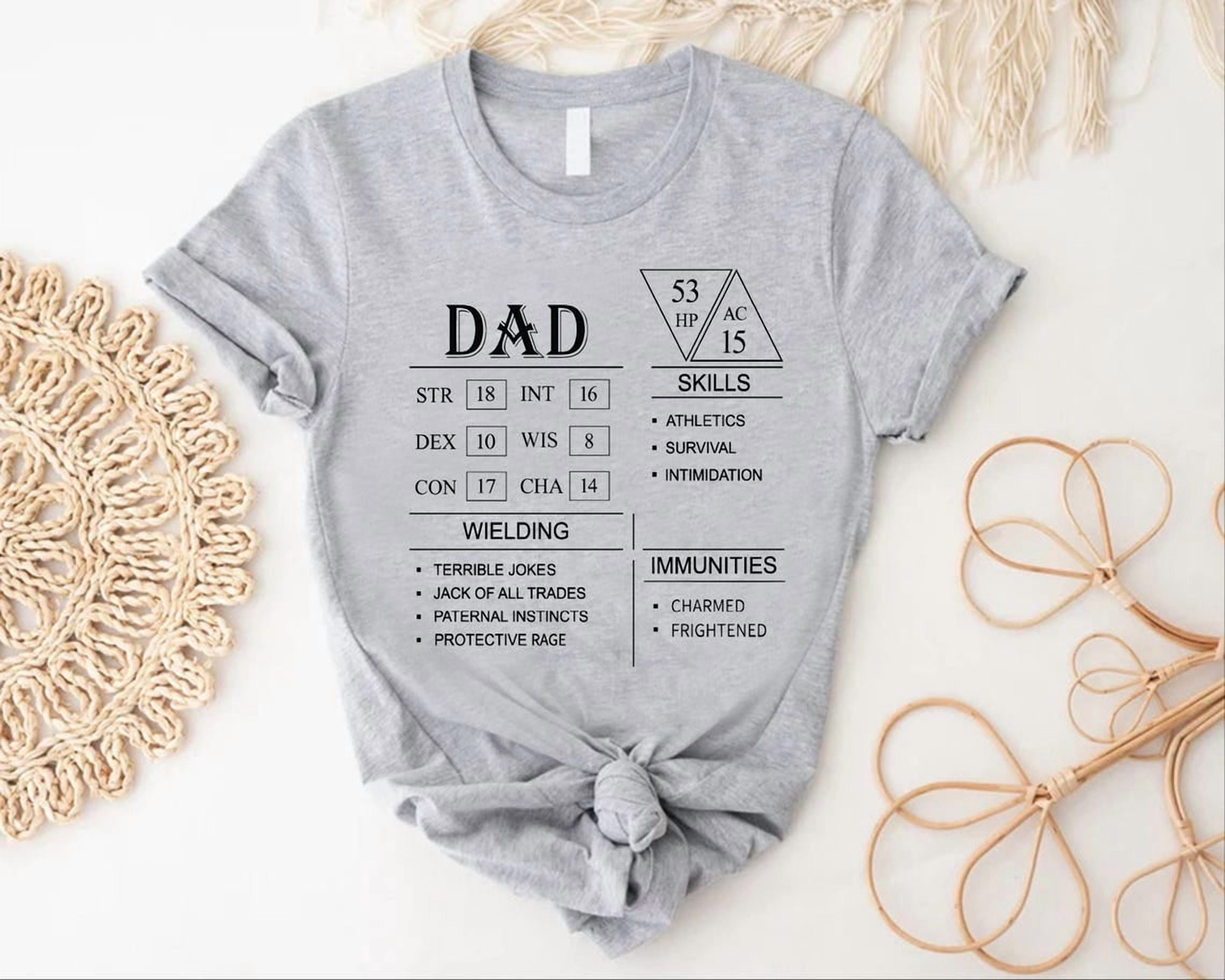 DnD Dad Shirt Block,Awesome Dungeon Daddy DnD Shirt,Dungeons and ...