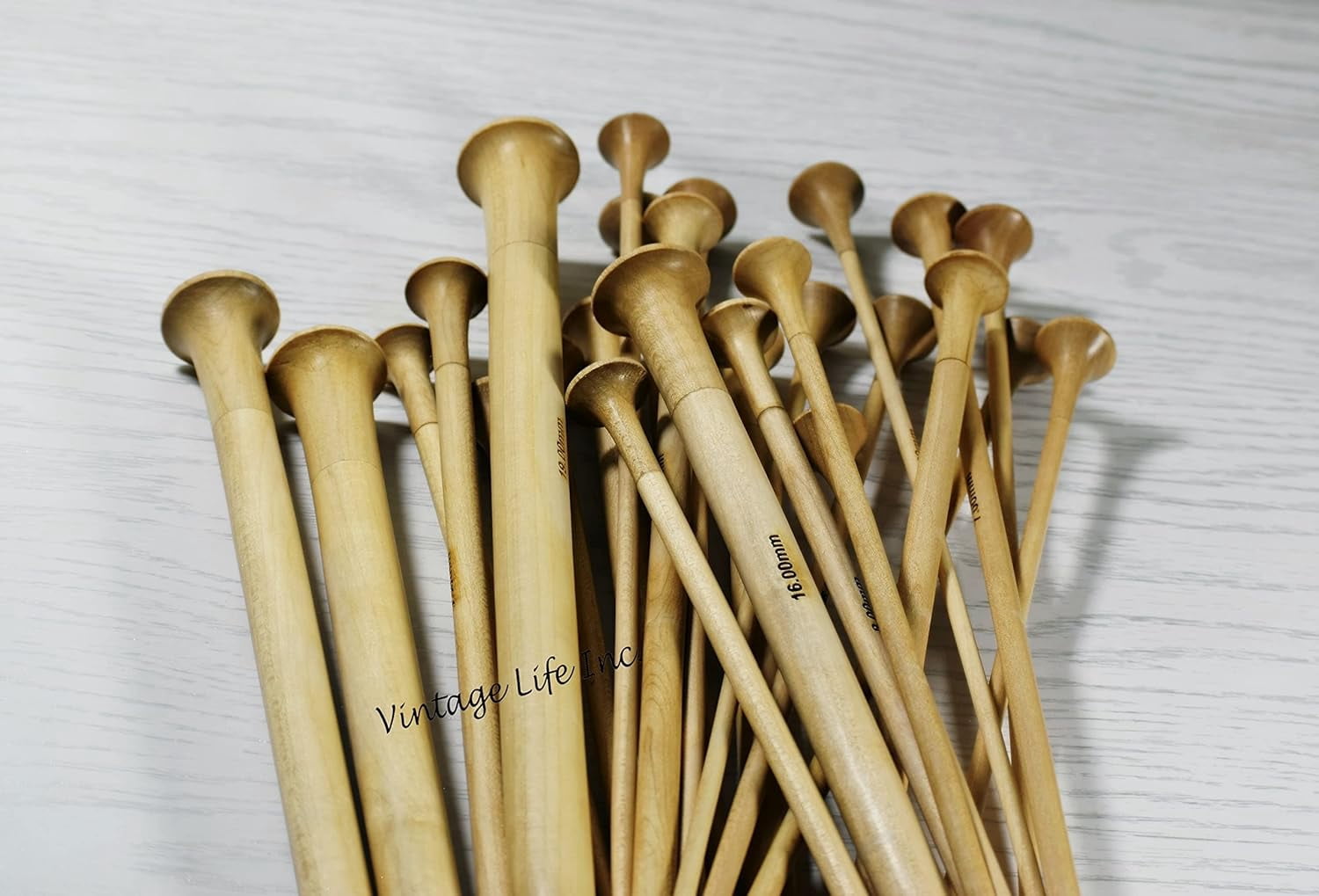DnU Avenue Yarn Knitting Needles Rosewood & Maple Crafted for Arthritic ...