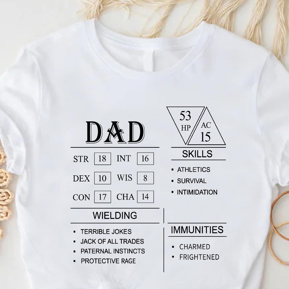 Dnd Dad Shirt, Fathers Day Gifts, Dungeons And Dragons Shirt,Dad Gift ...