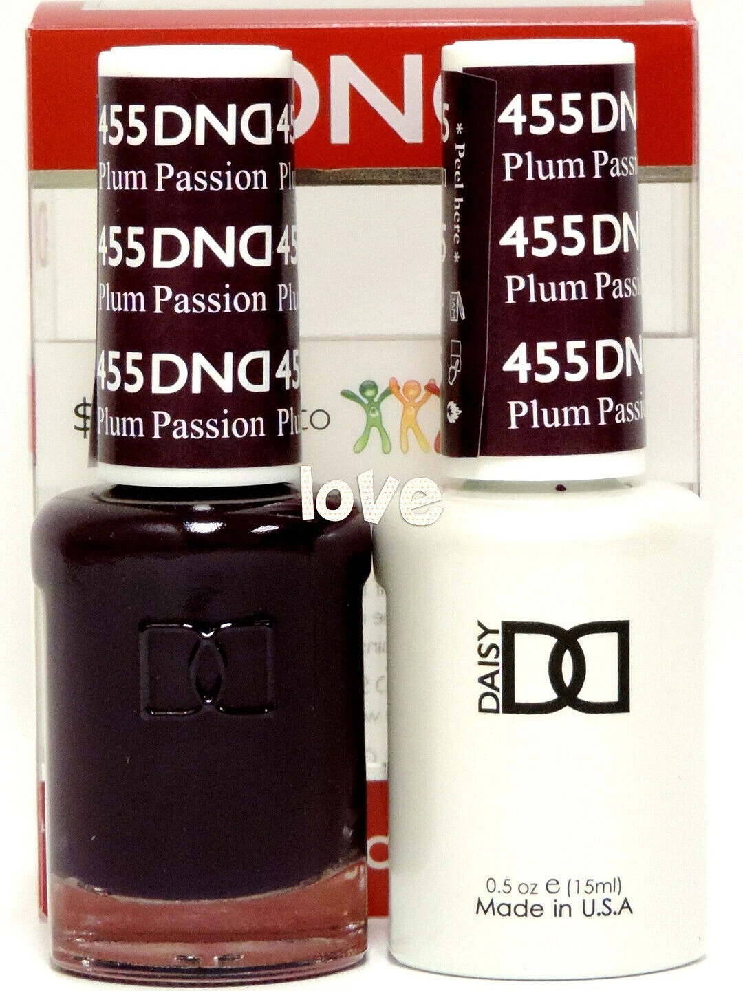 Dnd Daisy Gel Nail Polish 0.5Fl.Oz Gel Color Duo Dnd455- Plum Passion ...