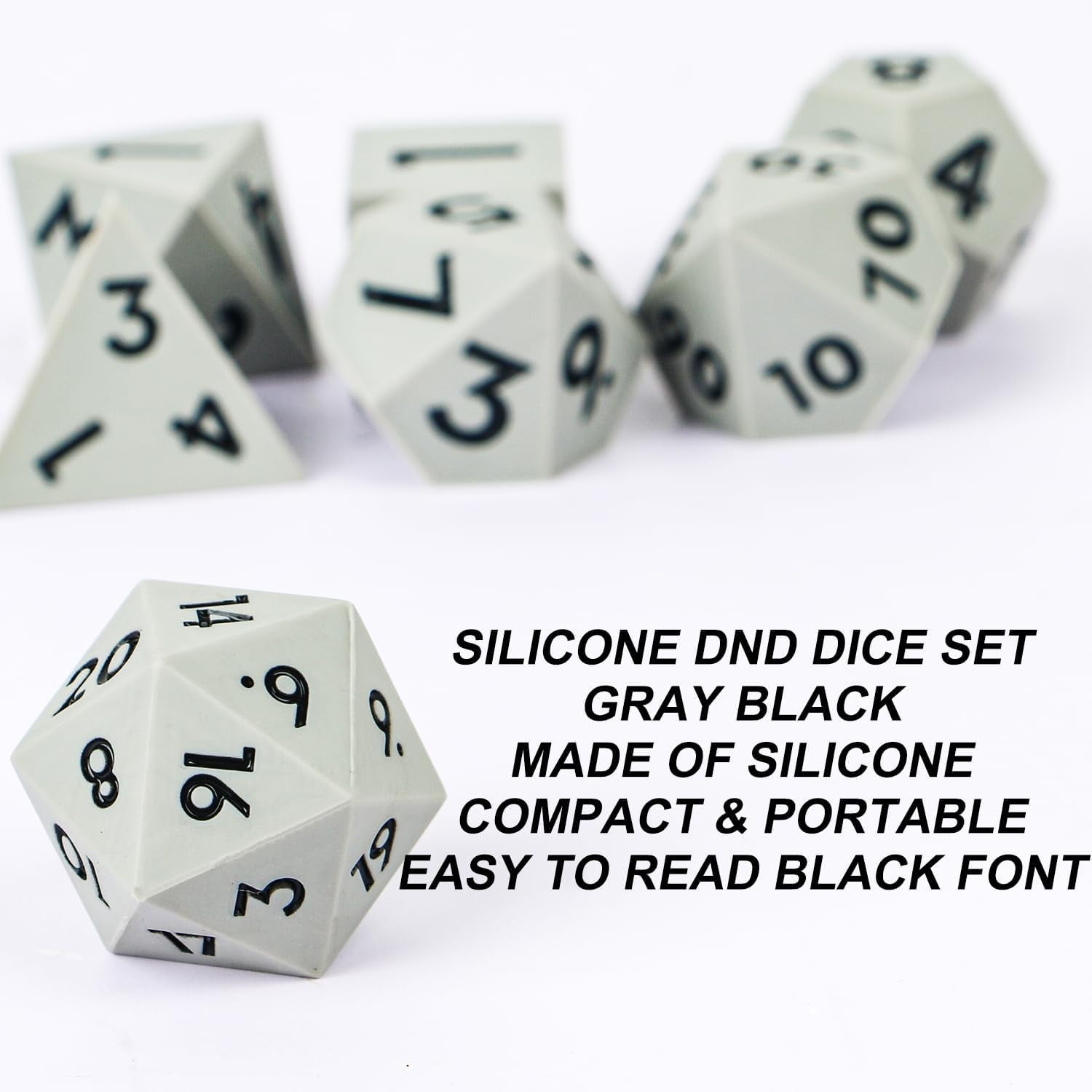 Dnd Dice Set Sharp Edge Dice Set 7 Piece Dnd Polyhedral Dice Numbers ...