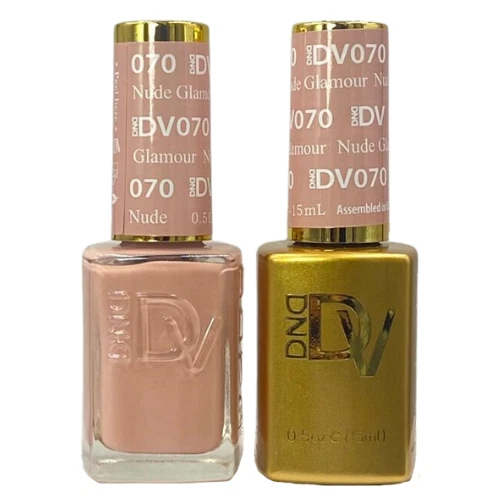 Dnd Diva Duo Gel & Matching Nail Polish - 070 Nude Glamour - Walmart.com