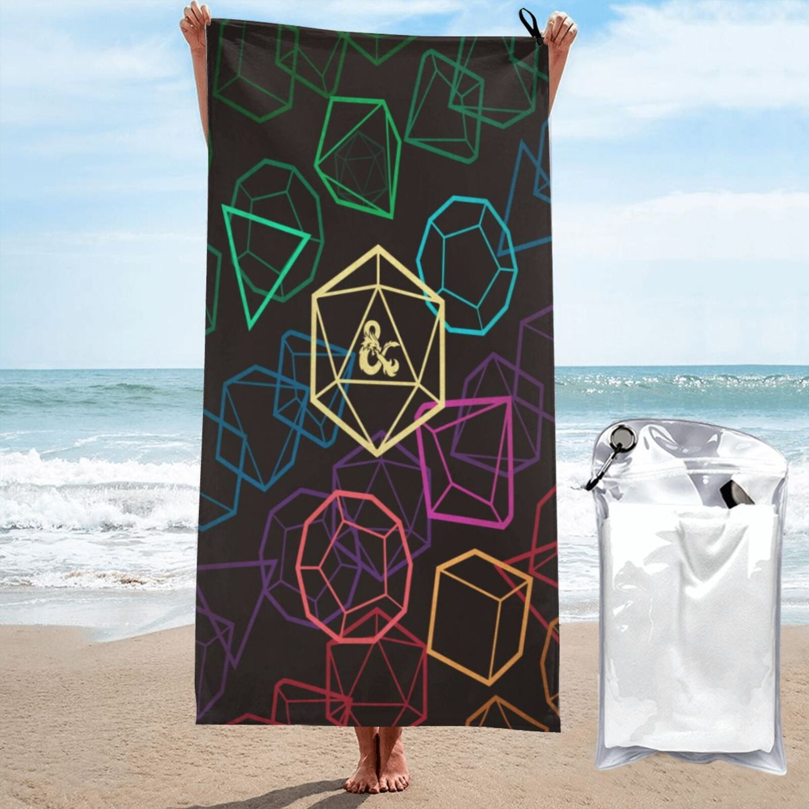 Dnd Dungeons And Dragons Beach Towel Absorbent Quick Dry Towels For ...
