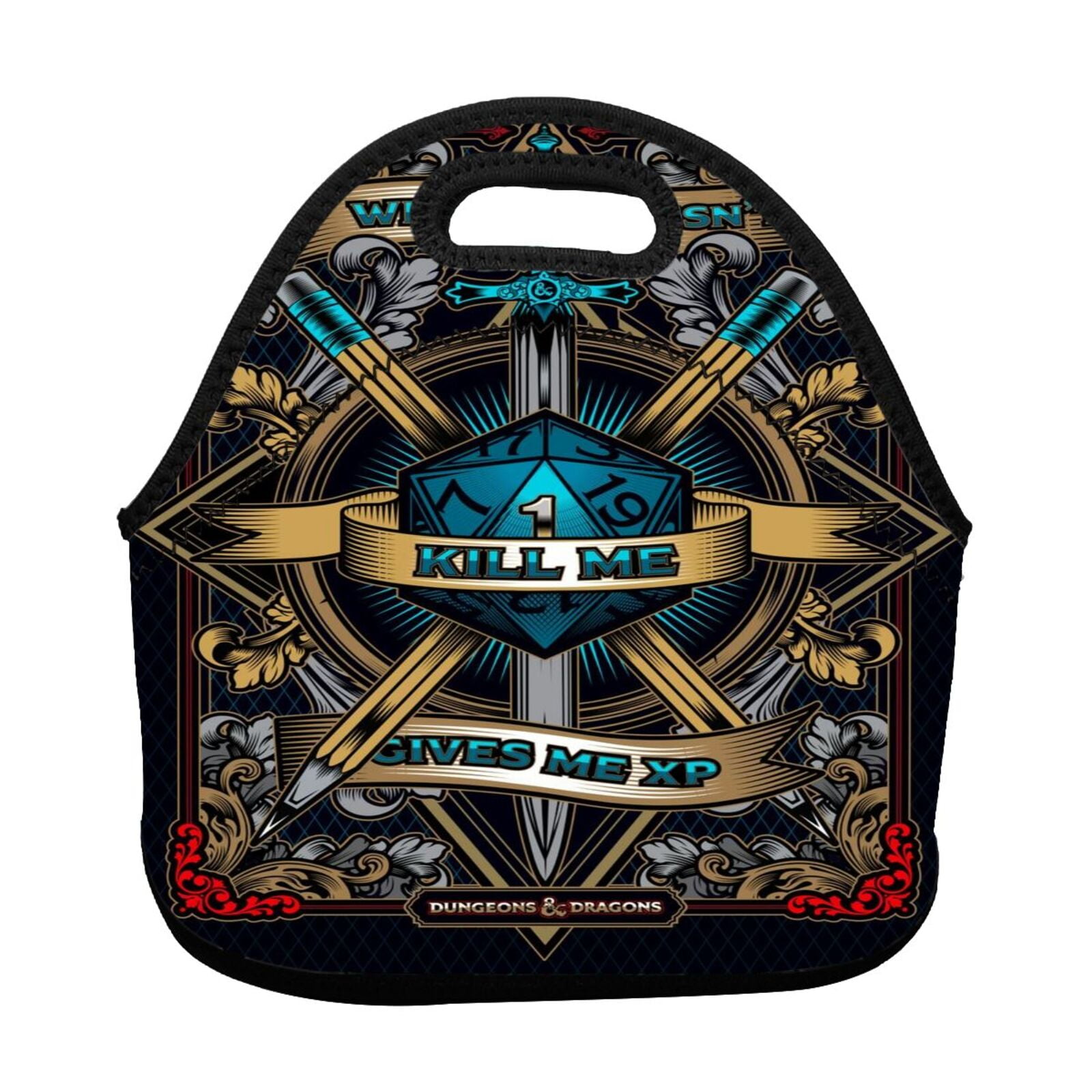 Dnd Dungeons And Dragons Reusable Neoprene Lunch Bag Insulated Lunch ...
