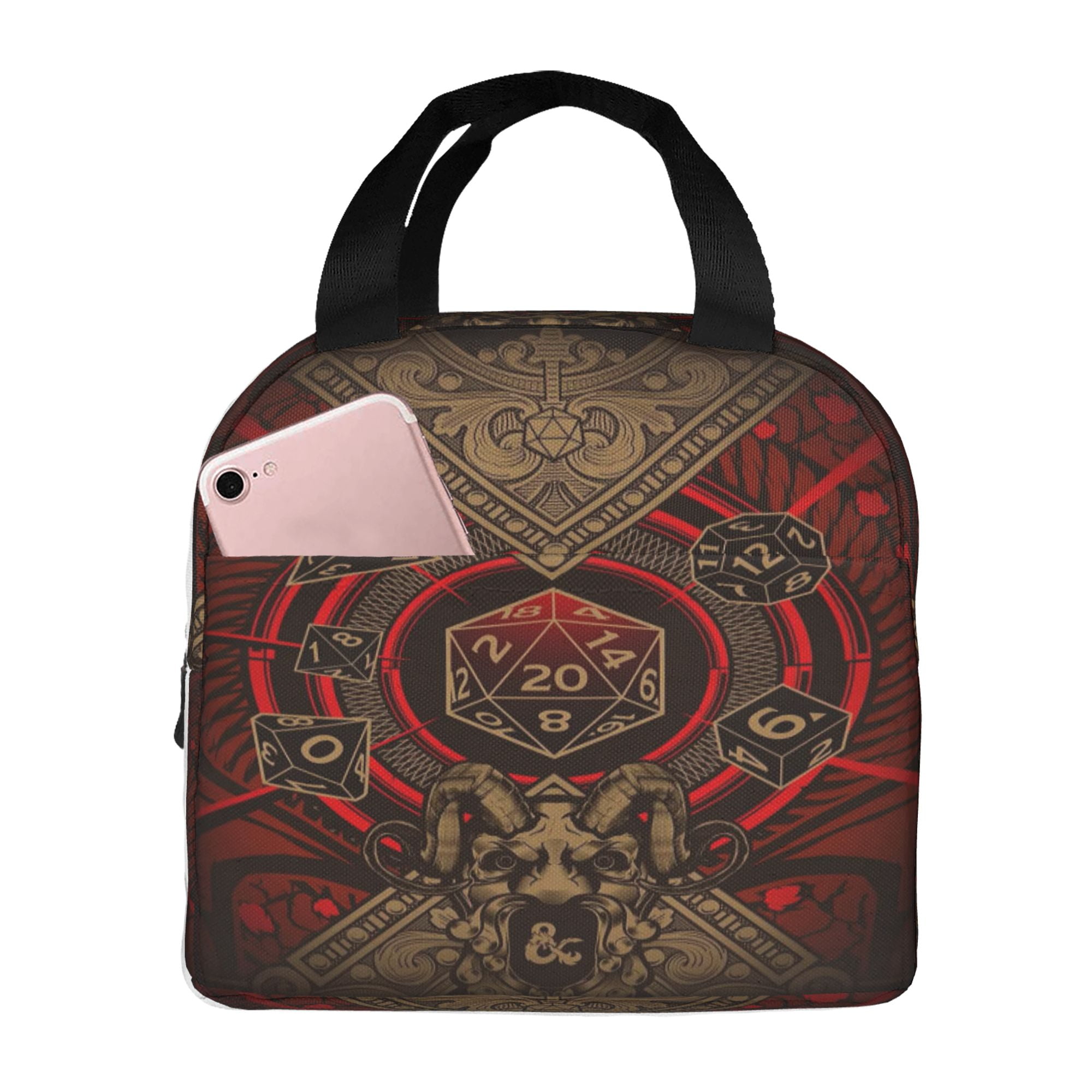 Dnd Dungeons and Dragons Lunch Bag Portable Tote Bag Insulated Lunch ...