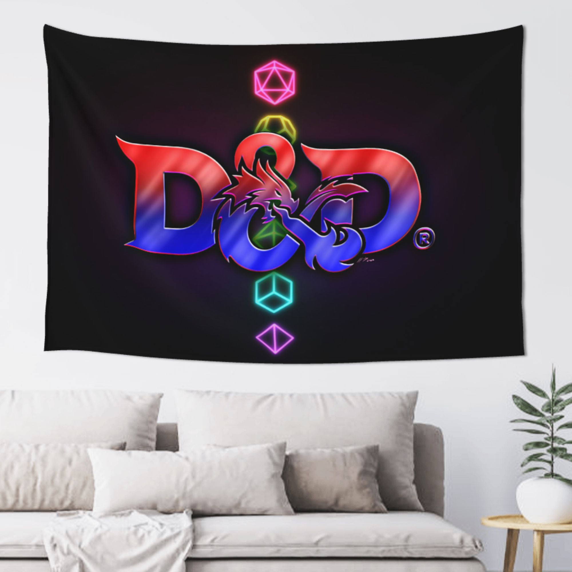 Dnd Dungeons and Dragons Tapestry 60 X 40 inch Decor Wall Hanging Art ...