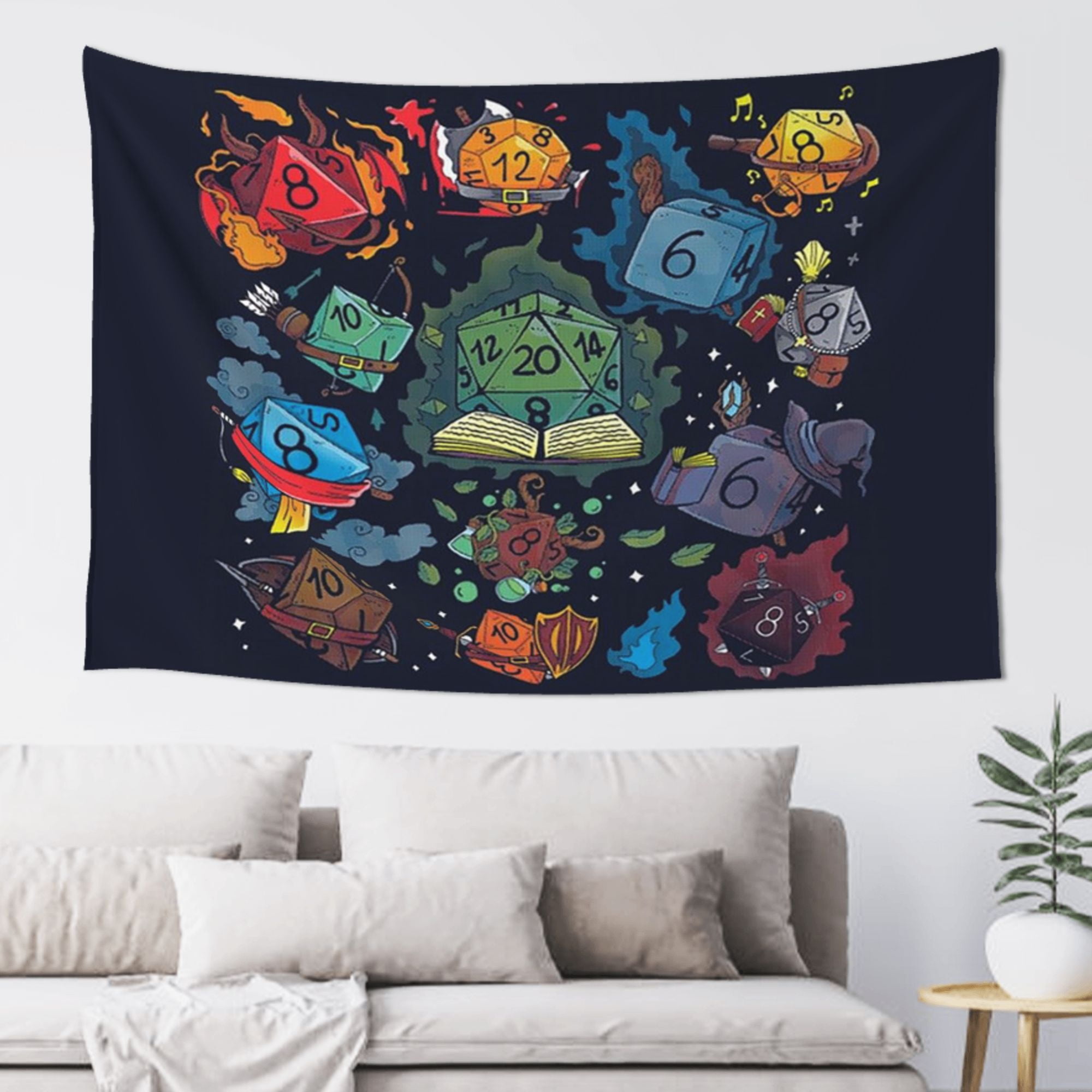Dnd Dungeons and Dragons Tapestry 60 X 40 inch Decor Wall Hanging Art ...