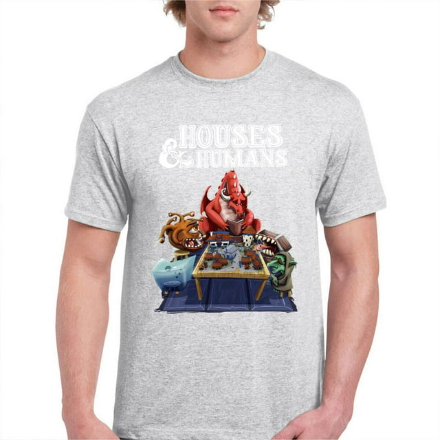 Dnd Houses And Humans Parody Funny Dungeons Roleplay Game T-Shirt ...
