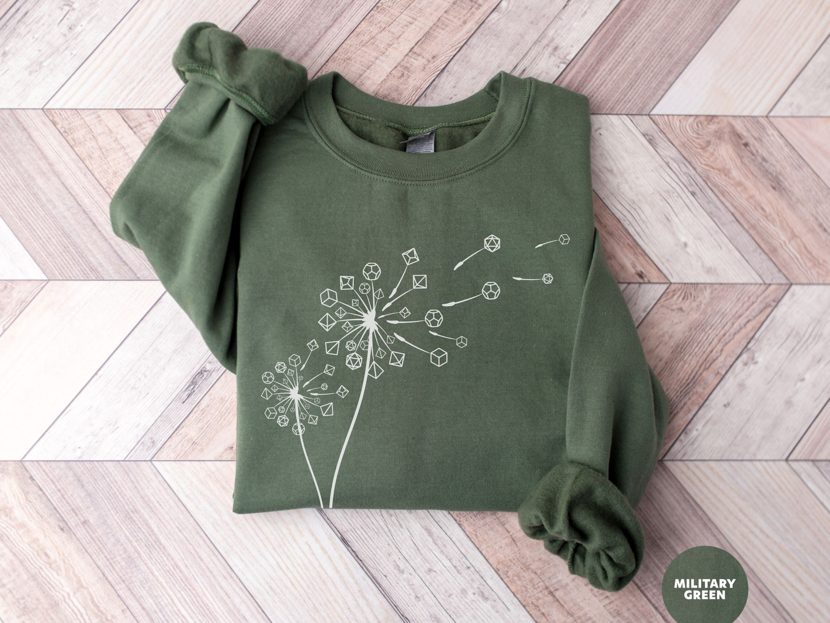 Dnd T Shirts, Dungeon Master Sweatshirt, Dandelion Flower Dice, Dnd Dm ...