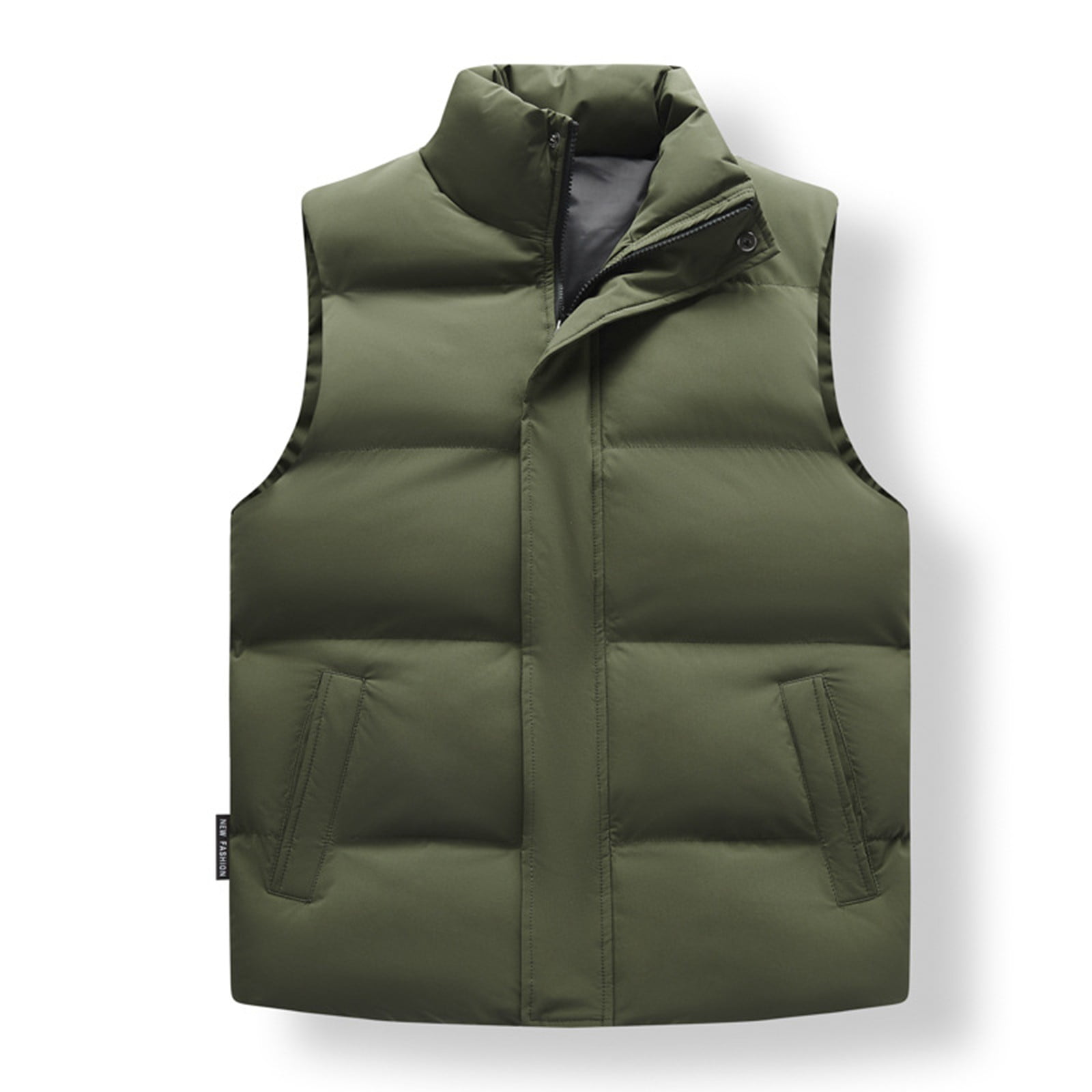 Dndkilg Women's Outerwear Vests Puffer Winter Crop Sleeveless with ...