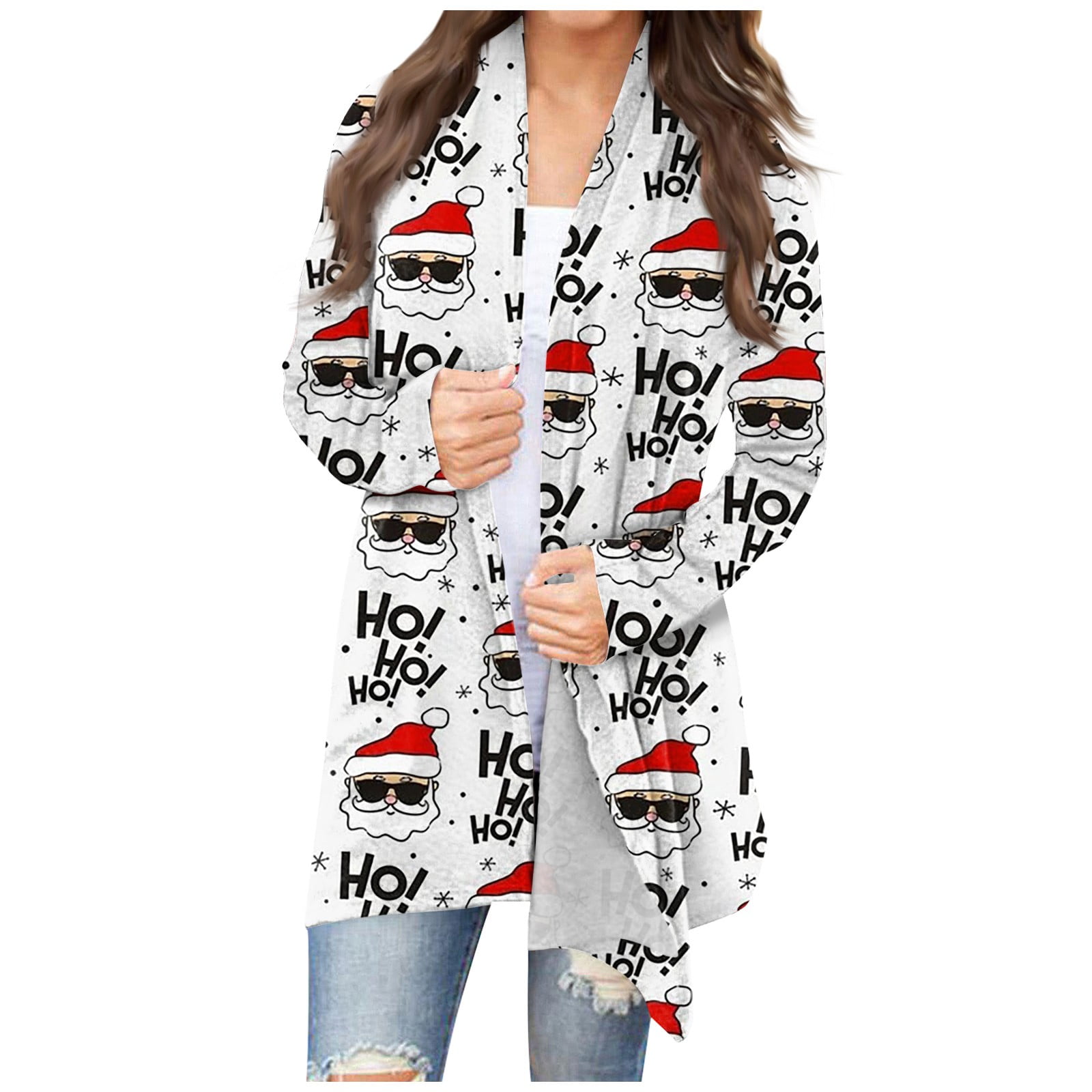 Dndkilg Womens Christmas Cardigan Long Sleeve Christmas Snowman Open ... Dndkilg Womens Christmas Cardigan Long Sleeve Christmas Snowman Open ...