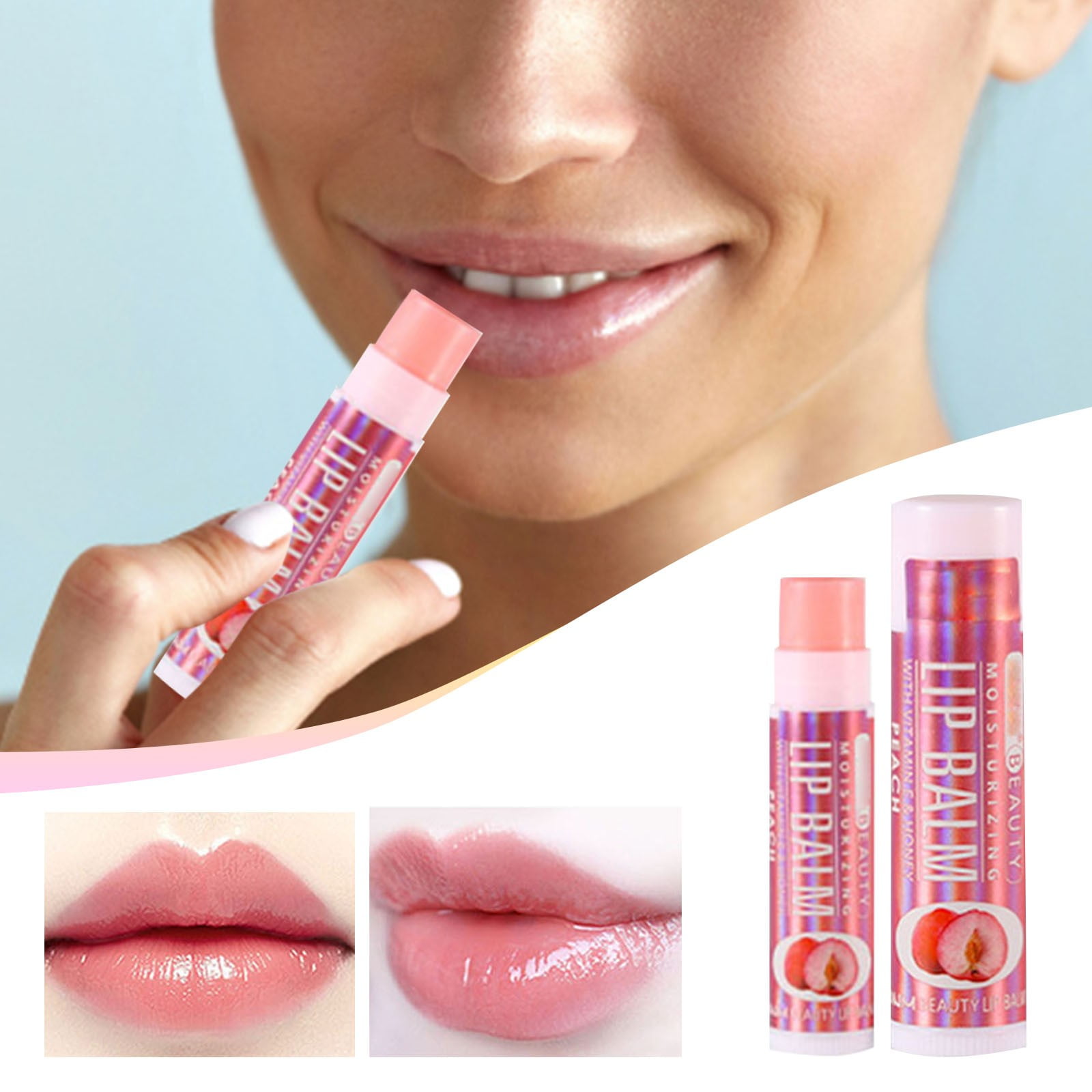 Dnm Base Lip Balm 15 Peaches - Portable Quick Lip Balm For Daily Use ...