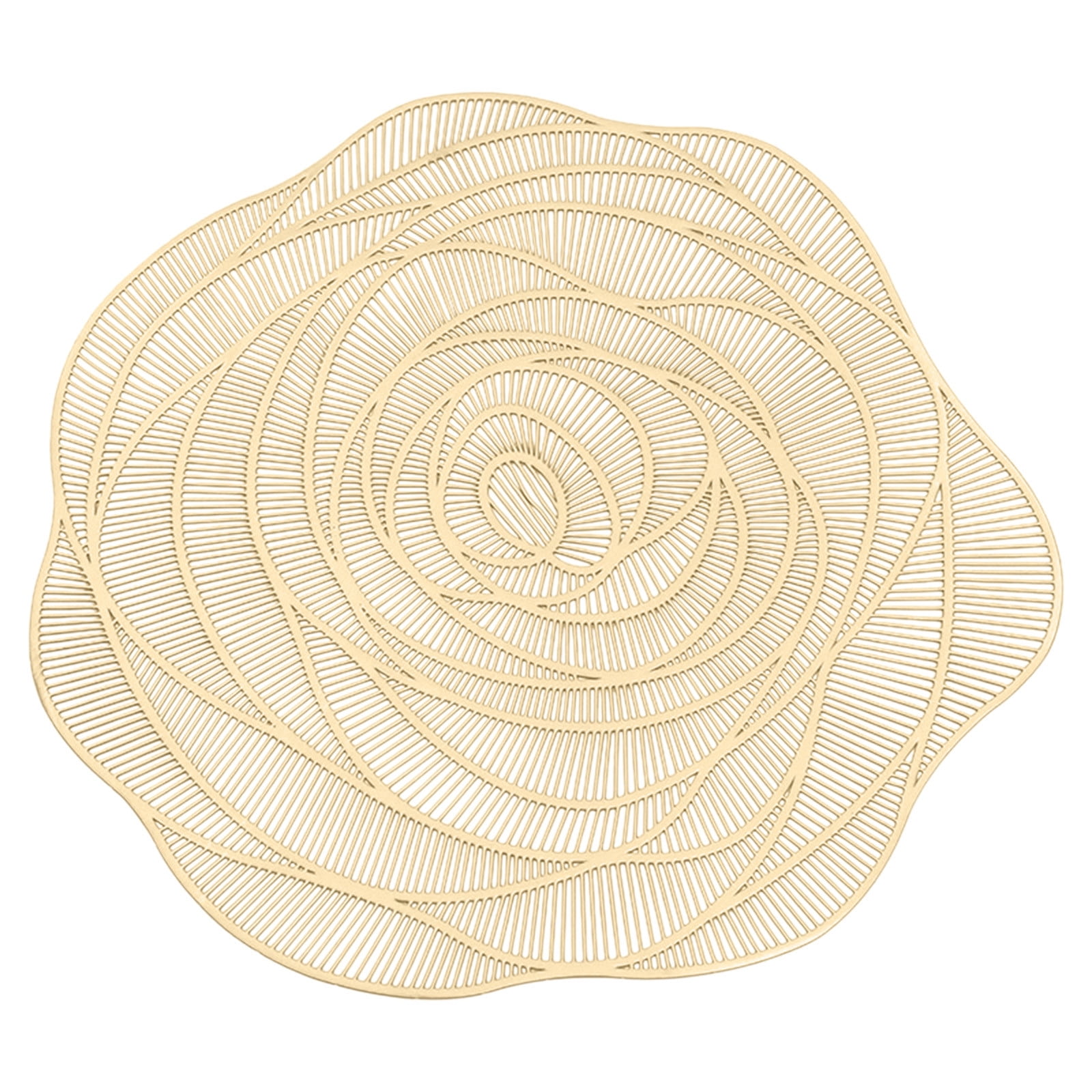 Dnogom 15-Inch Round Rose Pattern Placemat Romantic Ornamnt, Washable ...