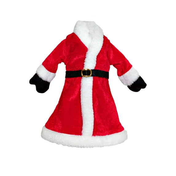 Dnogom Christmas Red Velvet Wine Bottle Cover, Santa-Style Table Decor ...