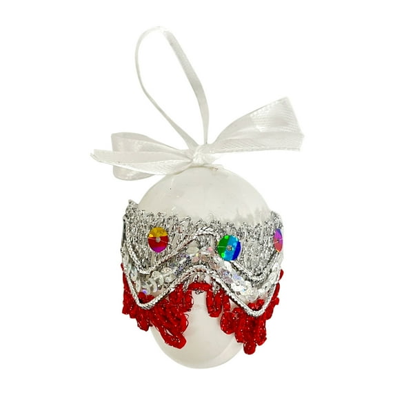 Dnogom Easter Decorative Bow Ribbon Eggs Pendant, 2.3in Multicolor ...