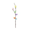 Dnogom Easter Eggs Branch Decoration, 13.8in Multicolor Ornament ...