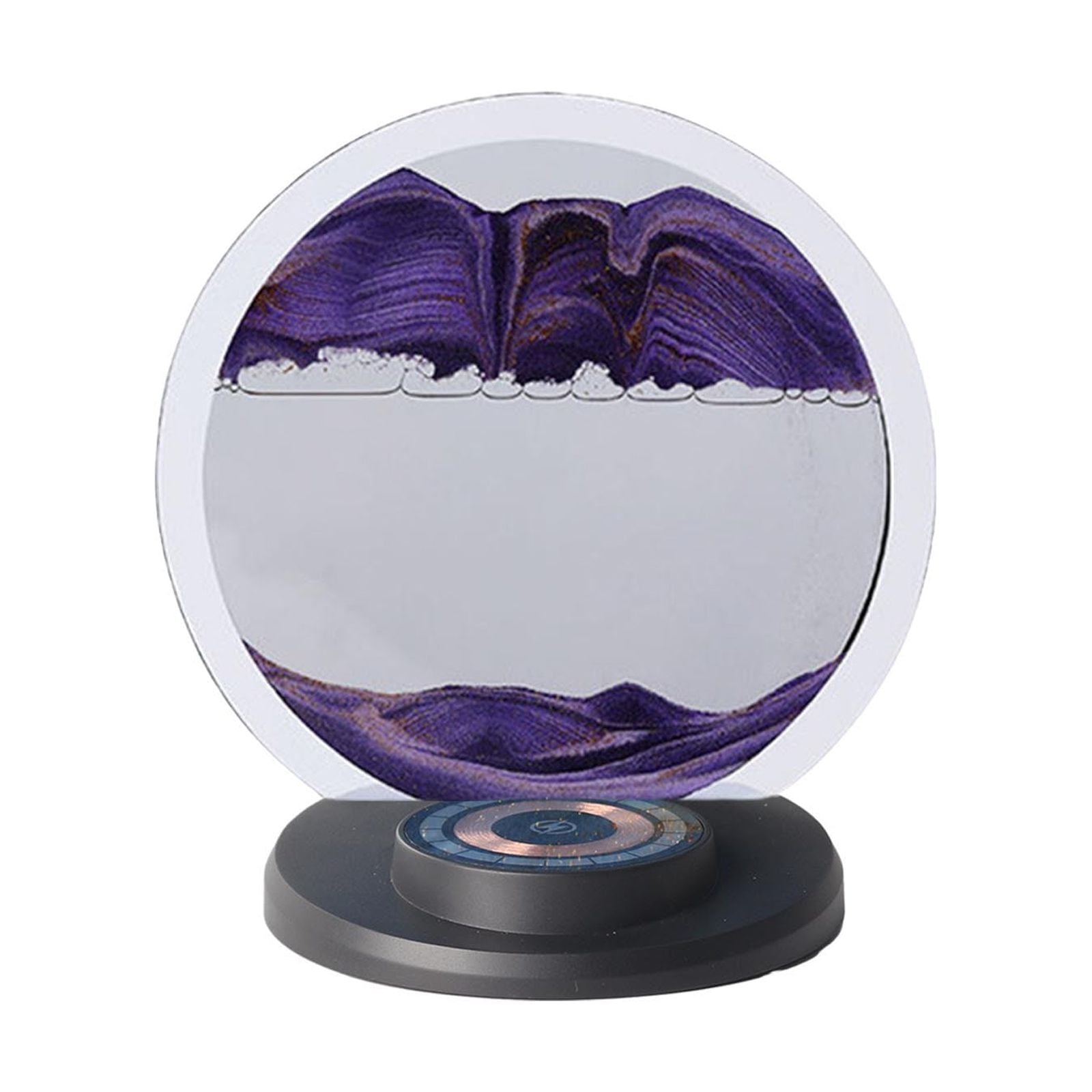 Dnogom Magnetic Wireless Charging Quicksand Painting Table Lamp, RGB ...