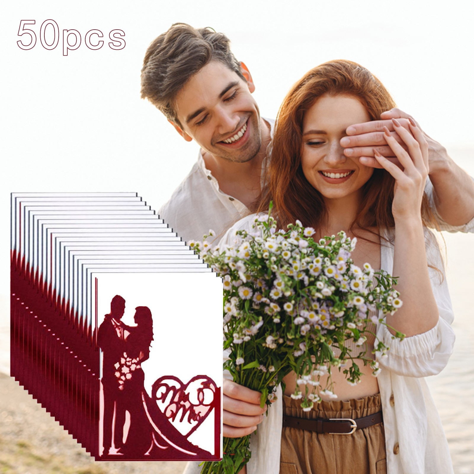 Dnyelq Greeting Card Clearance, 50Pcs/Set Cut & Wedding Invitations ... Dnyelq Greeting Card Clearance, 50Pcs/Set Cut & Wedding Invitations ...
