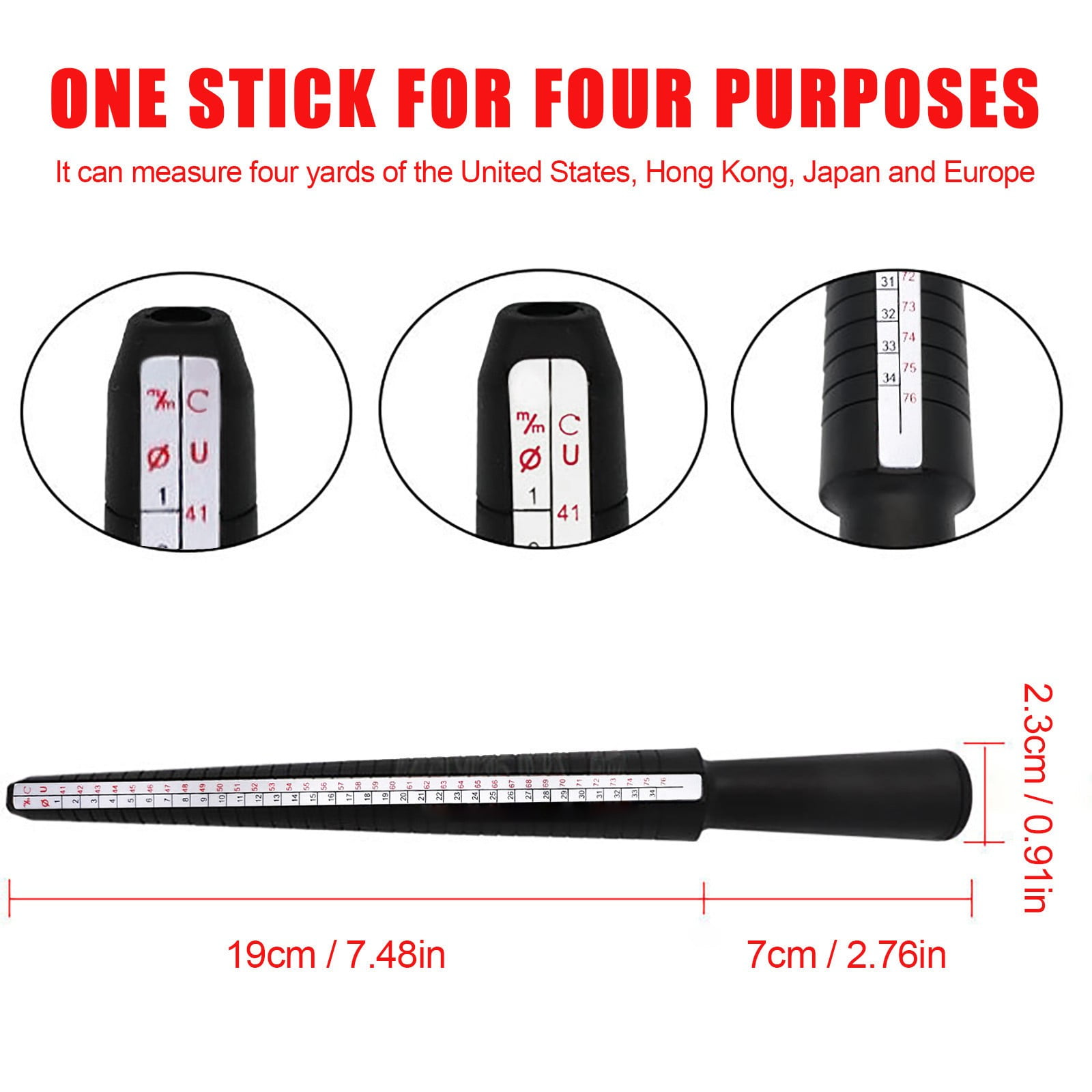 Dnyelq Promotion Sale, 1*Measuring Stick, Ring Port Ring Standard ...