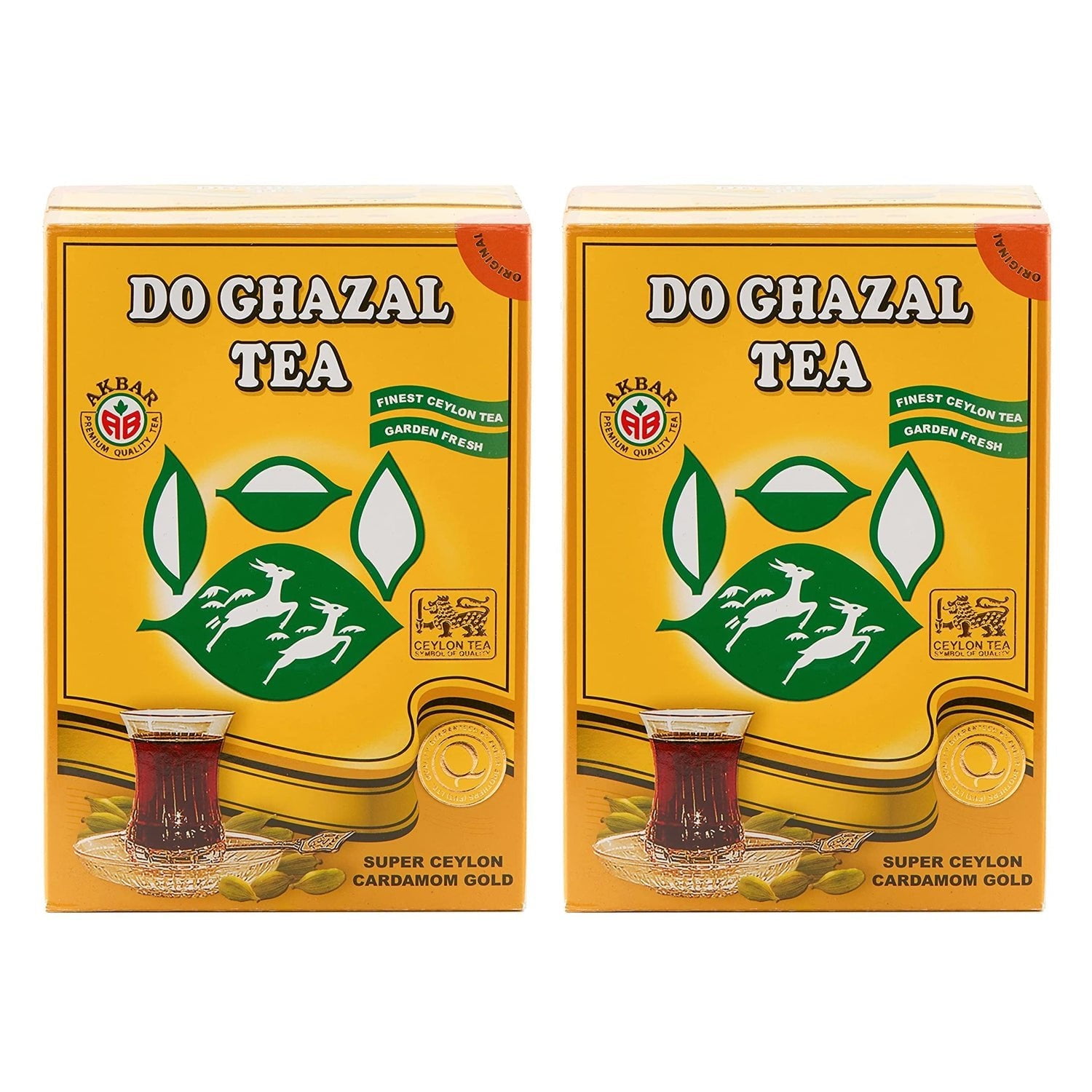 Do Ghazal Super Ceylon Loose Tea with Cardamom Flavor, 2 Pack, 16 Ounce ...