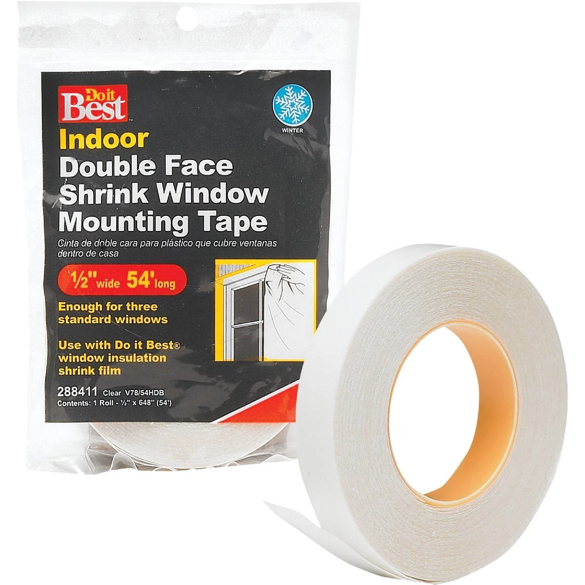Do It 1/2 In. X 54 Ft. Indoor Window Film Tape V78/54Hdb Sim Supply ...