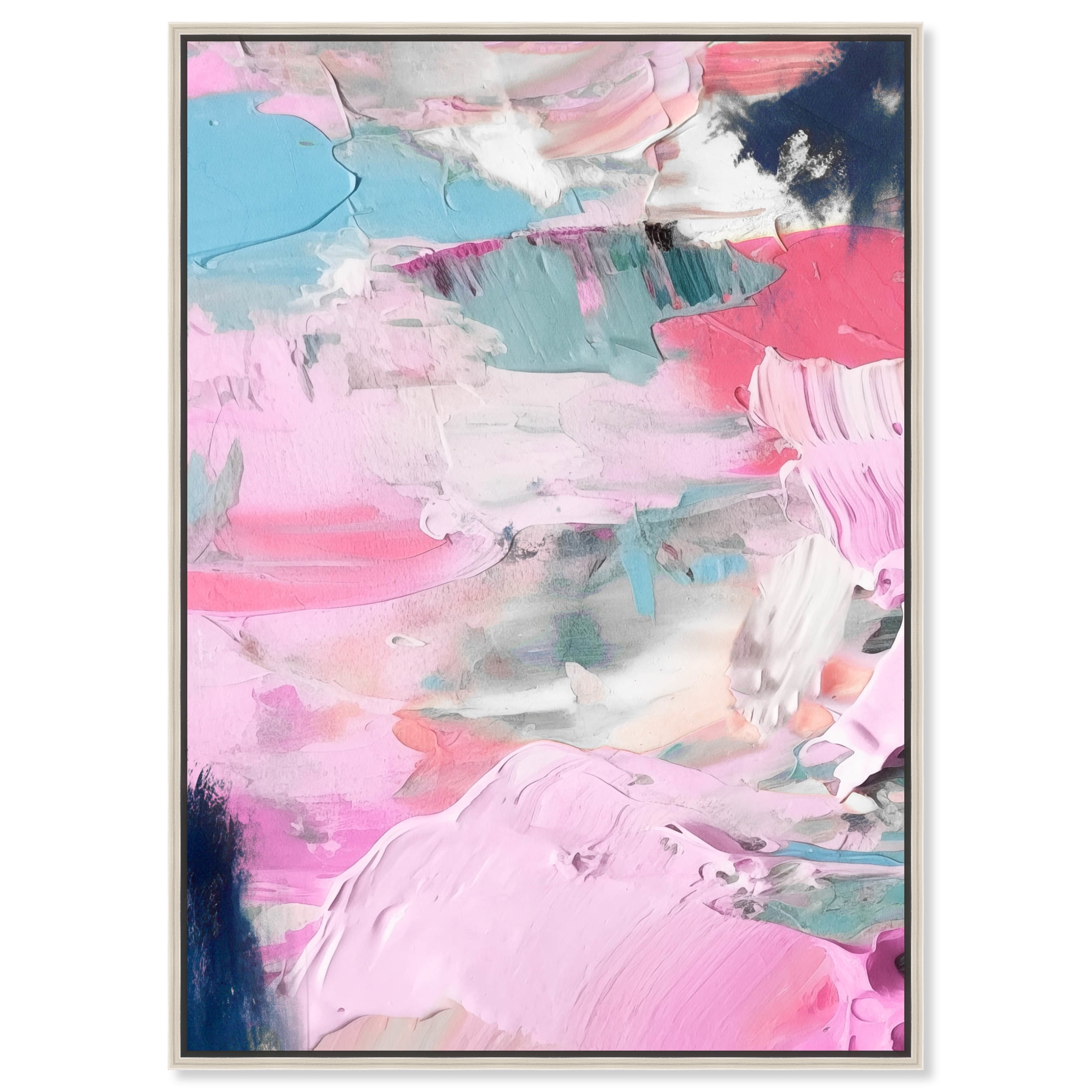 Do It All In Color Retro Modern Abstract Canvas Wall Art by Art Remedy ...