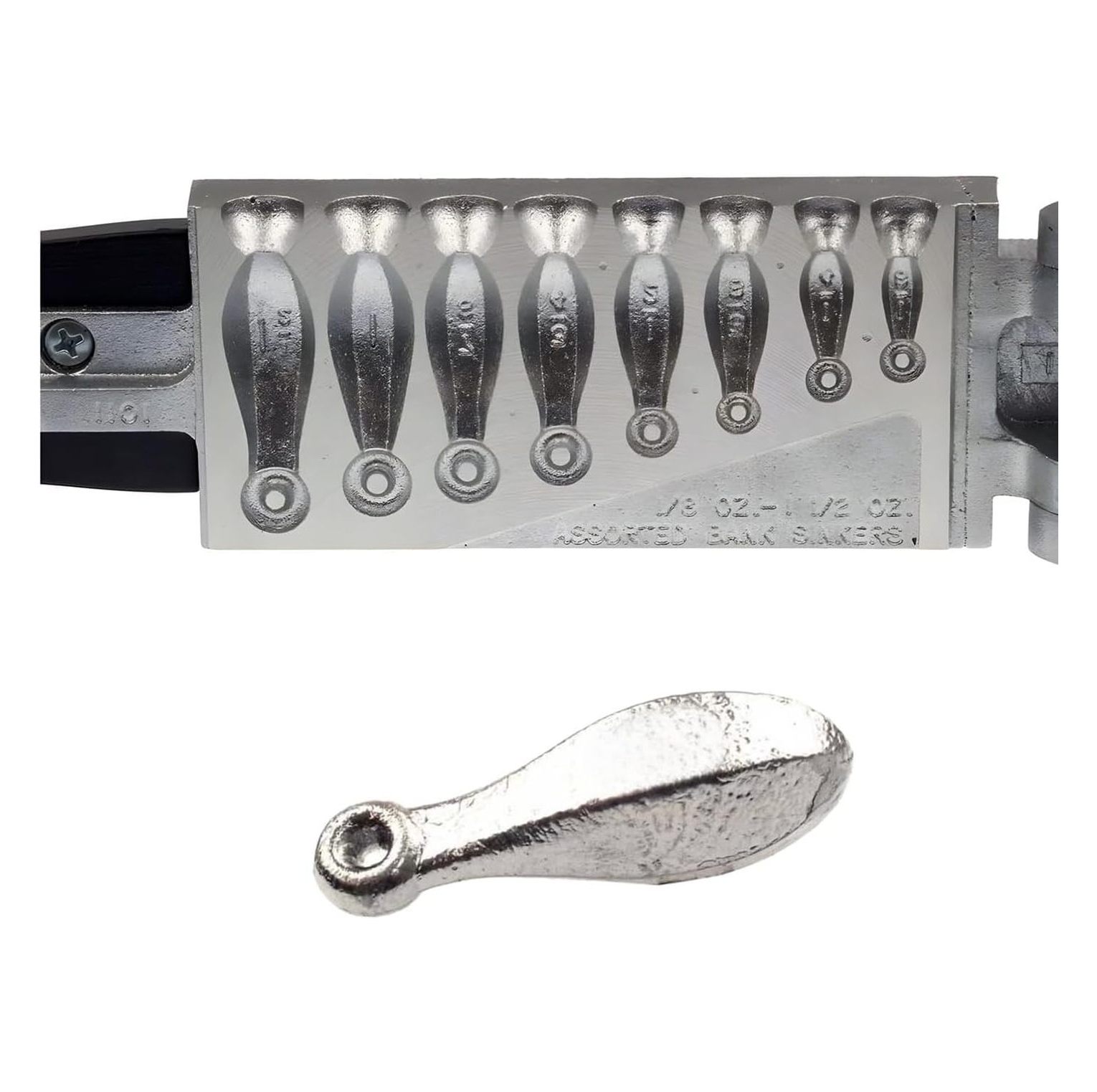 Do It Mold Bank Sinker Multi Cavity 1/8, 1/4, 3/8, 1/2, 3/4, 7/8, 1, 1 ...