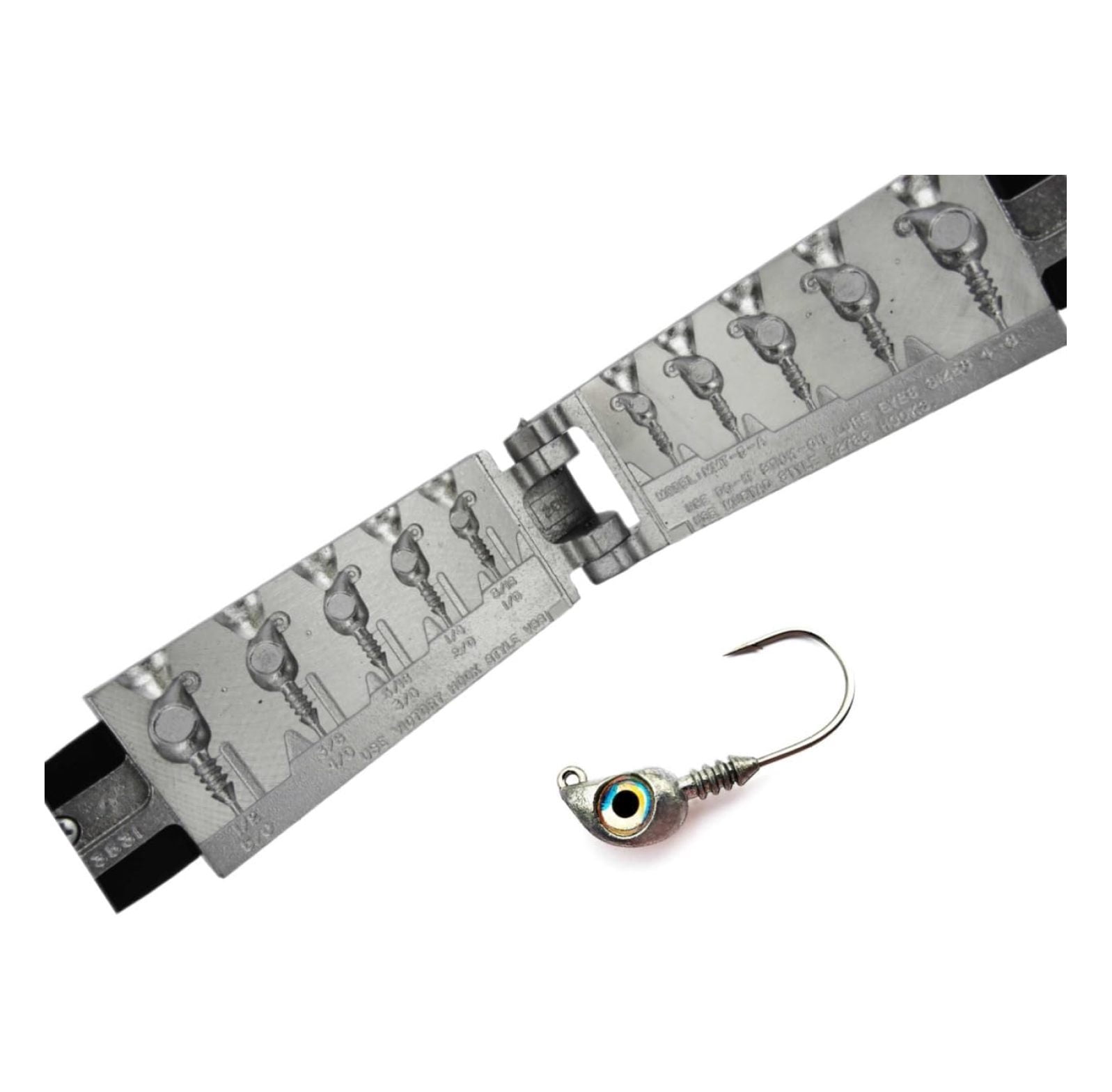 Do It Mold Manic Mullet JIG 3/16, 1/4, 5/16, 3/8, 1/2 Hook Style: 32786 ...