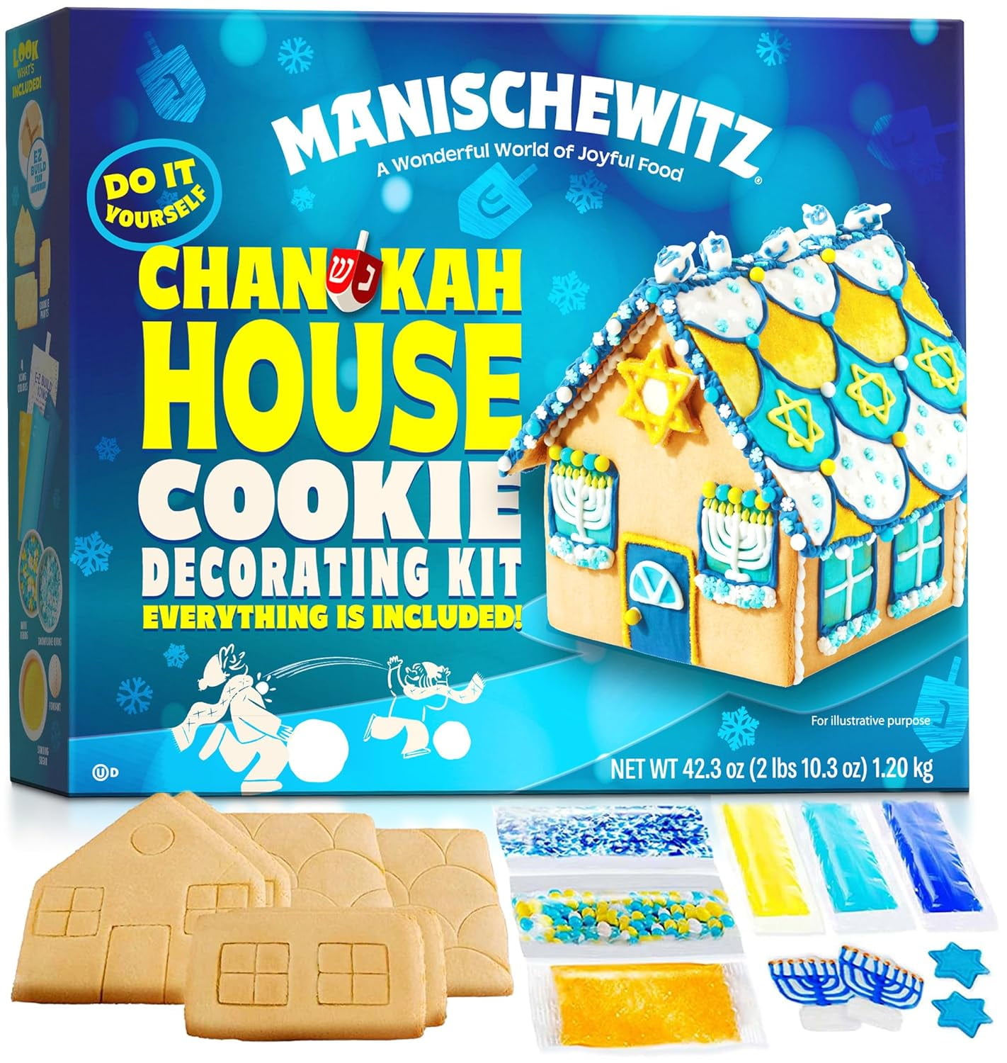 Do-It-Yourself Chanukah House Cookie Decorating Kit By , Easy Build ... Do-It-Yourself Chanukah House Cookie Decorating Kit By , Easy Build ...