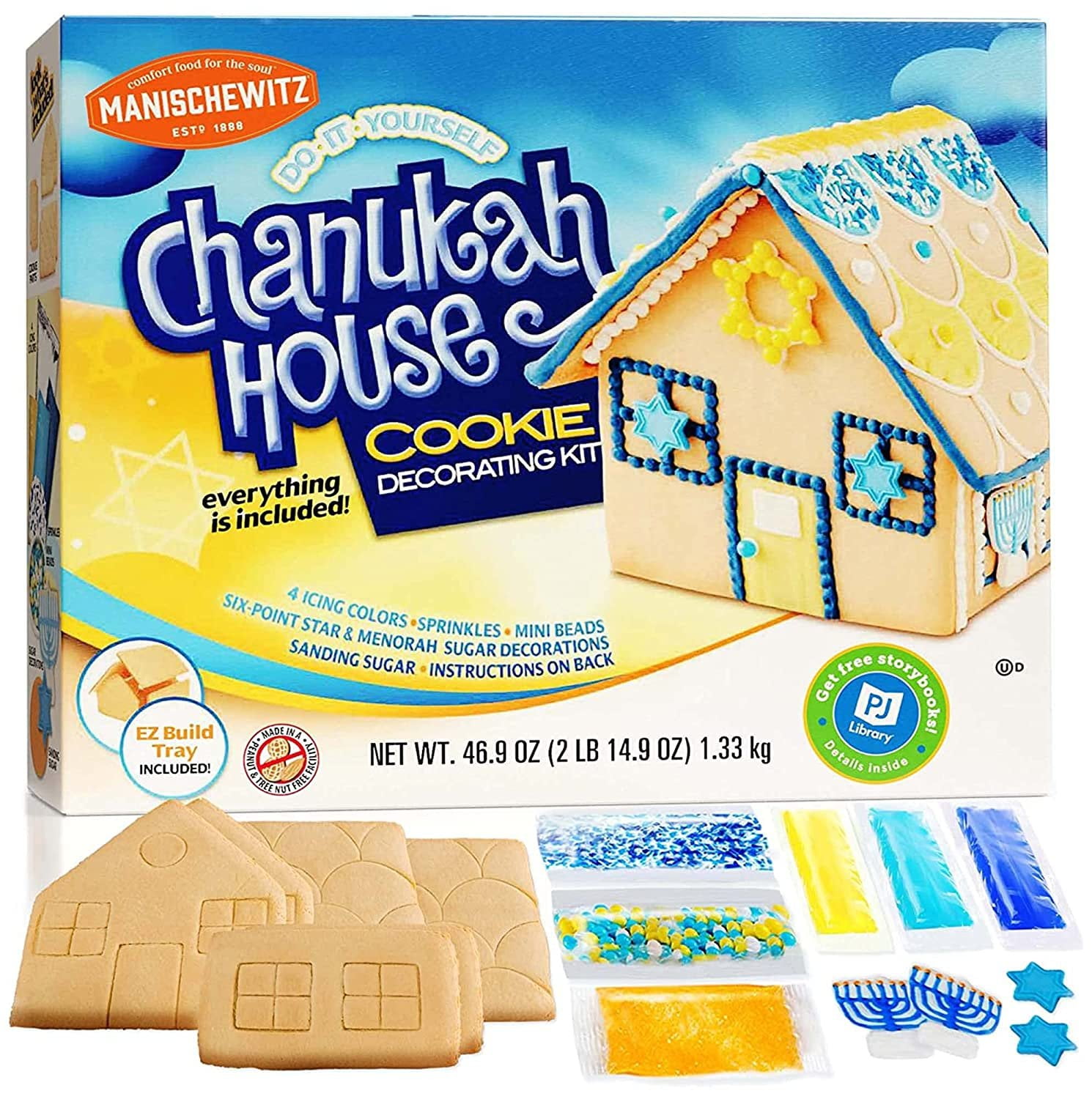 Do-It-Yourself Chanukah House Cookie Decorating Kit By Manischewitz ...