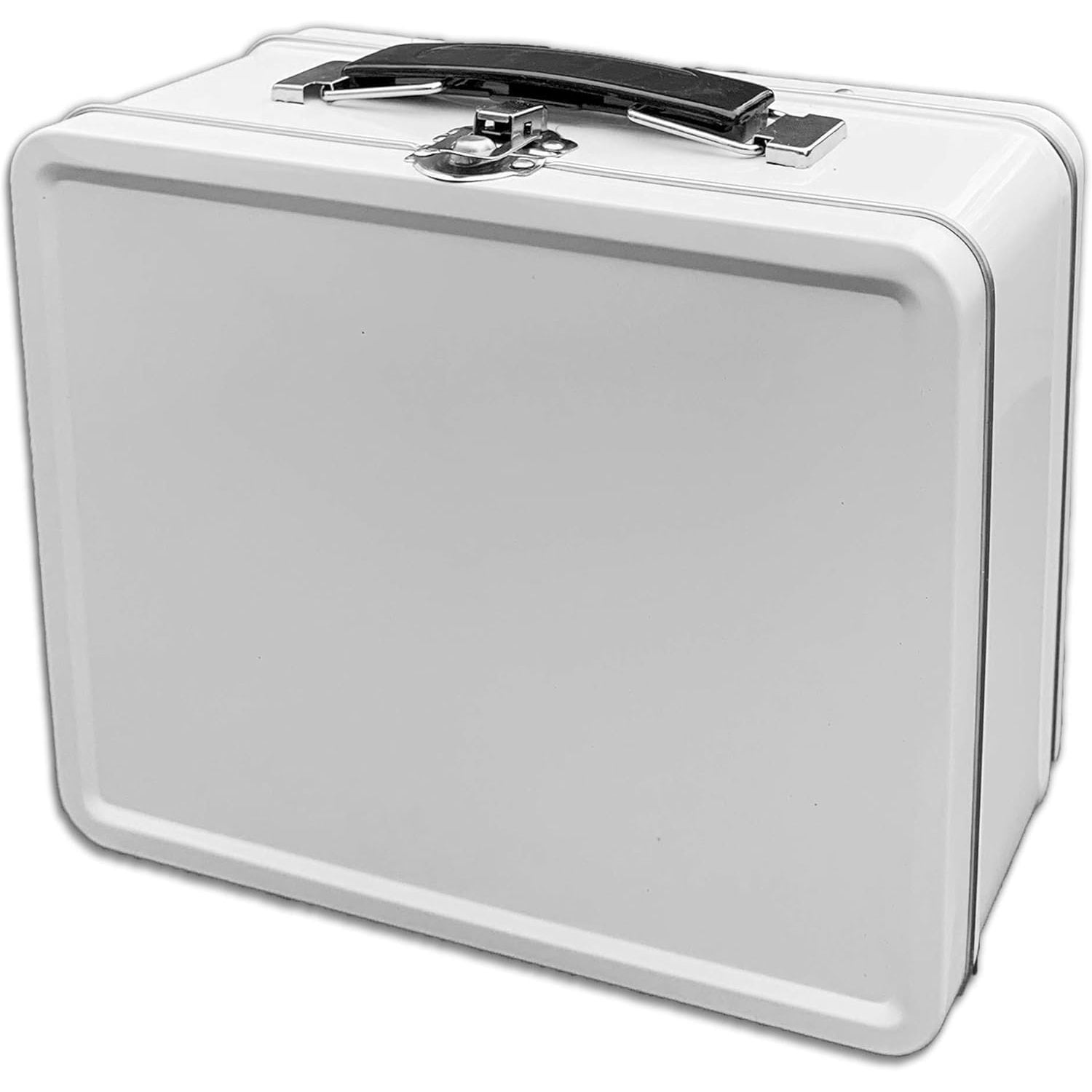 Do It Yourself DIY Medium White Lunch Box Tin for Storage, Crafts and ...