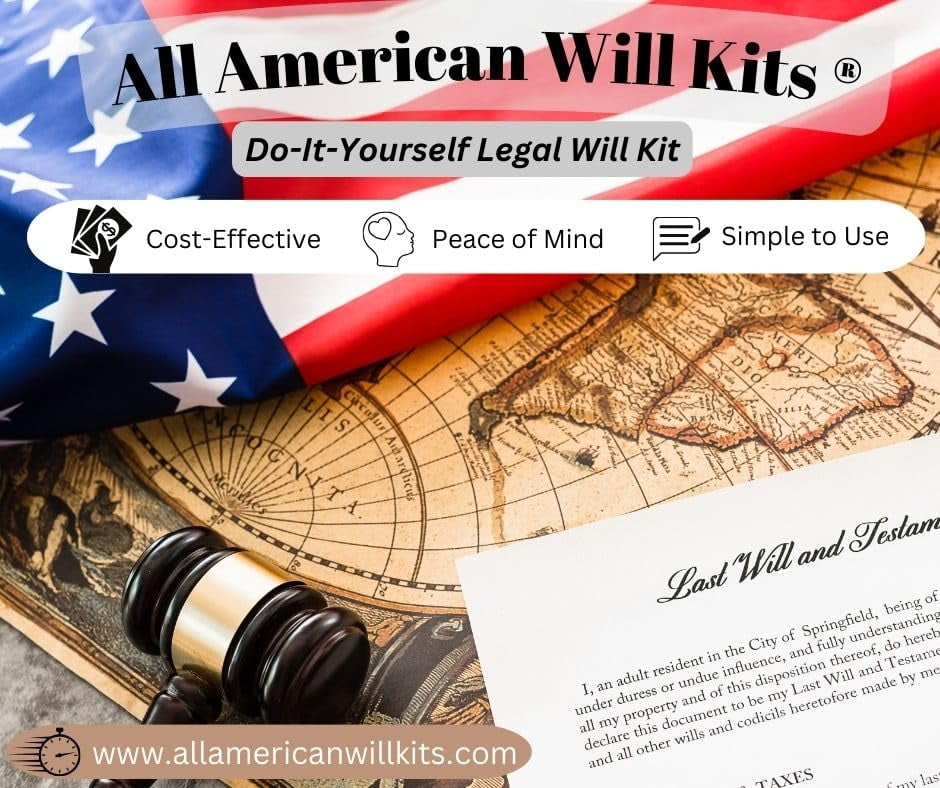 Do-It-Yourself Legal Will Kit – Come with Two Sets – No Printing – No ...