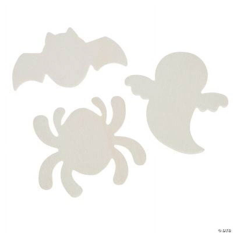 Do It Yourself Unfinished Wood Halloween Shapes - Craft Kits - 12 ...