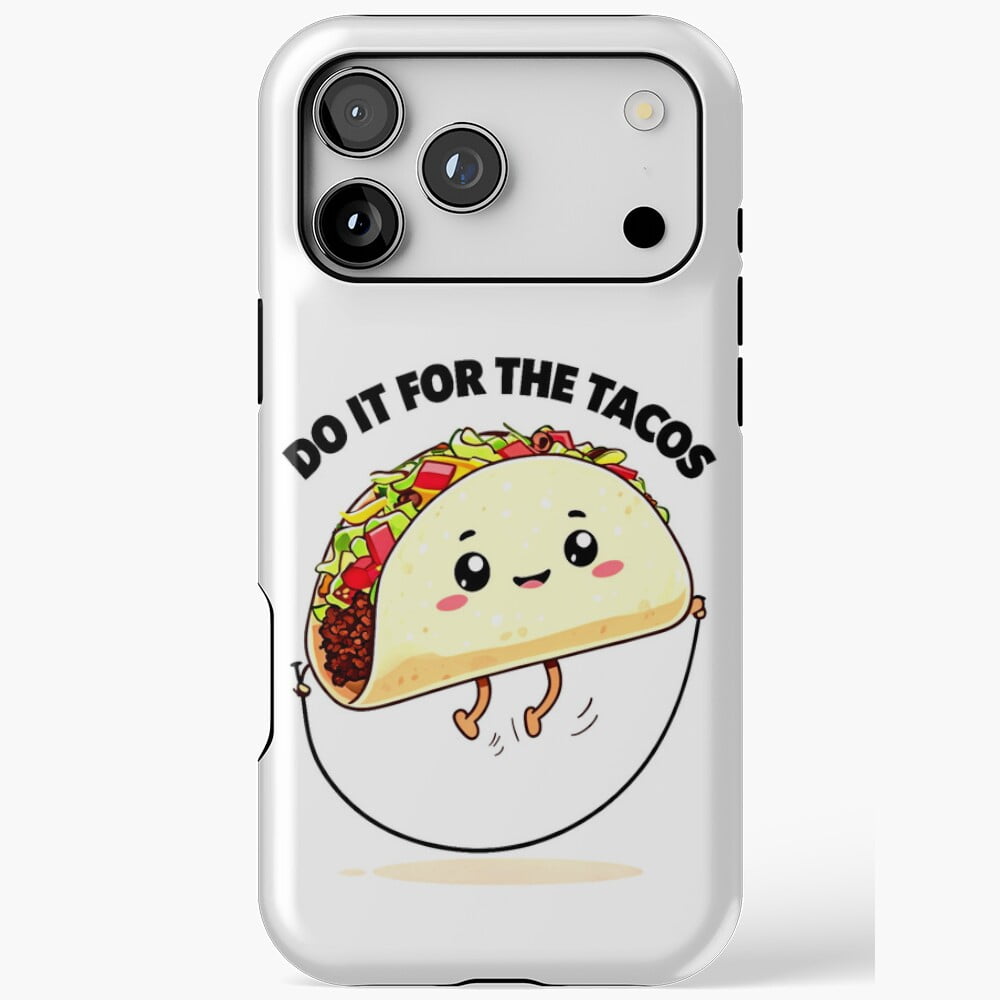 Do It for the Tacos Retro Meme Design iPhone Case 17 11 12 13 14 15 16 ...