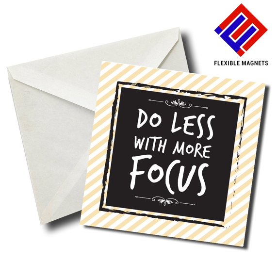 Do Less With More Focus, Inspirational Quote Magnet for refrigerator ...