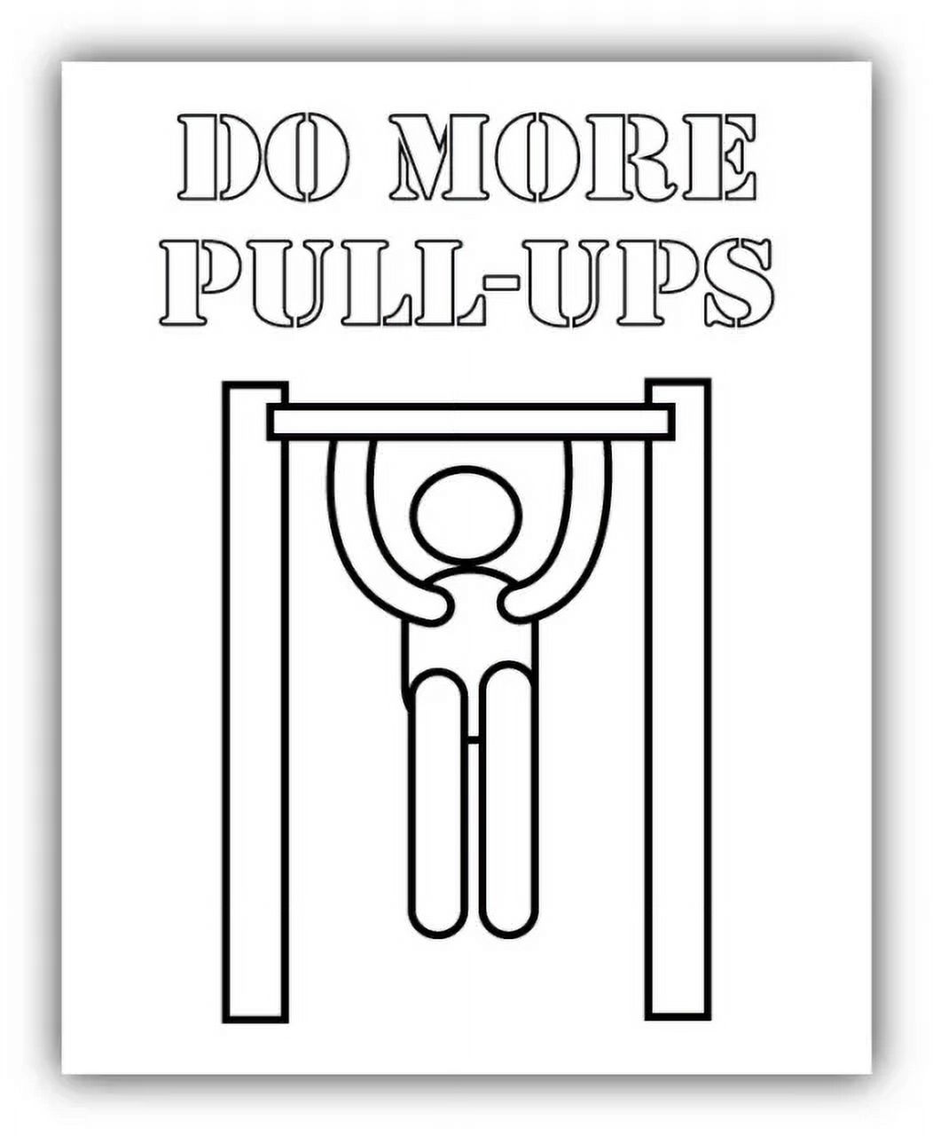 Do More Pull Ups Street Workout Sport Car Sticker Phone Decal Water ...