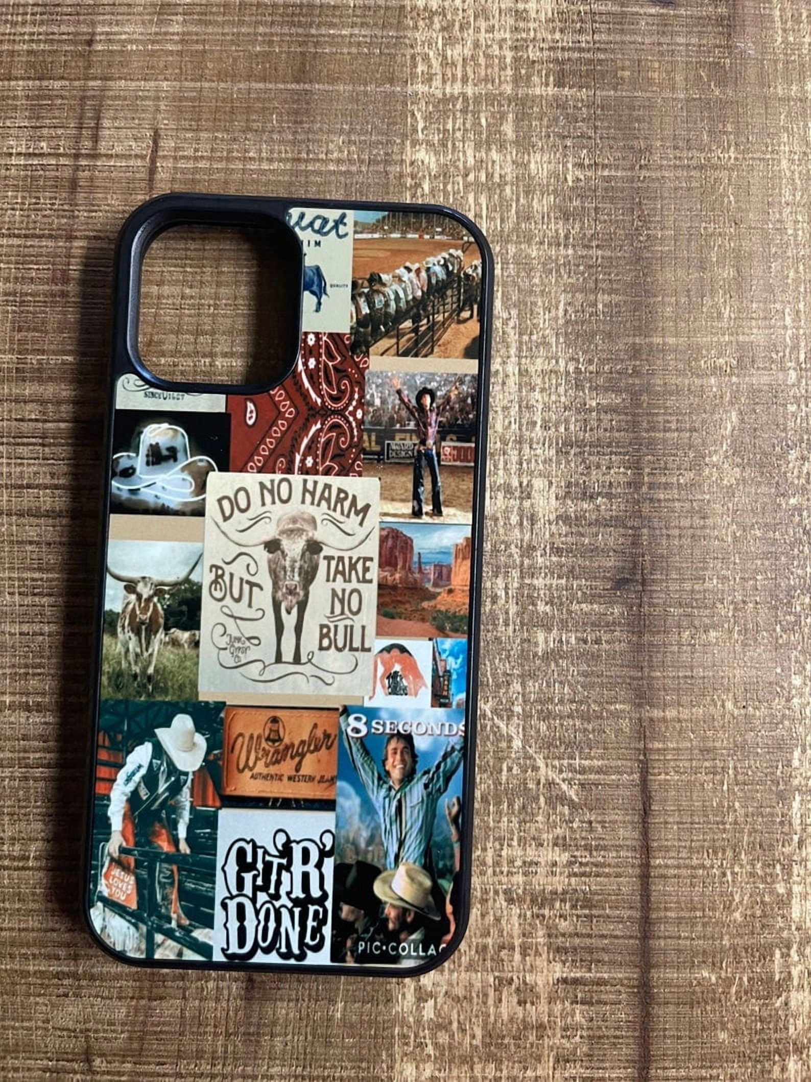 Do No Harm Cowboy Phone Case for iPhone 11-17 Rodeo Wild West Art ...