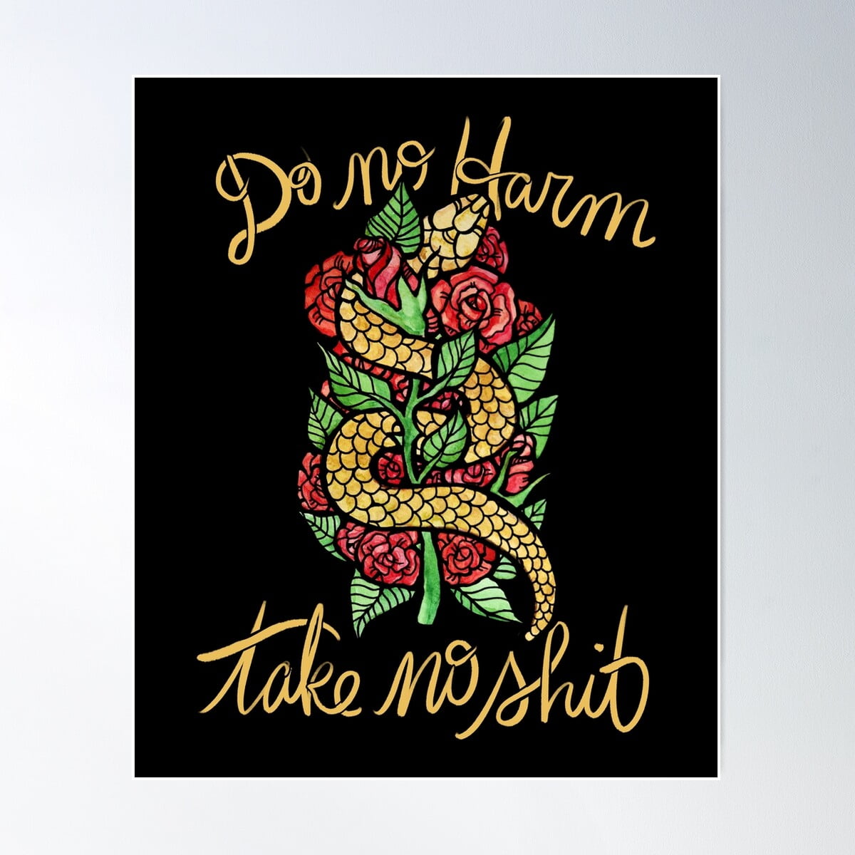 Do No Harm Poster Wall Art, Modern Wall Decor For Living Room Bedroom, 12x18 UNFRAMED - Walmart.com