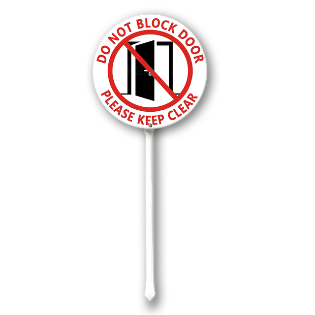 Do Not Block Door Sign Yard Stake Outdoor,Aluminum,Metal Stakes ...