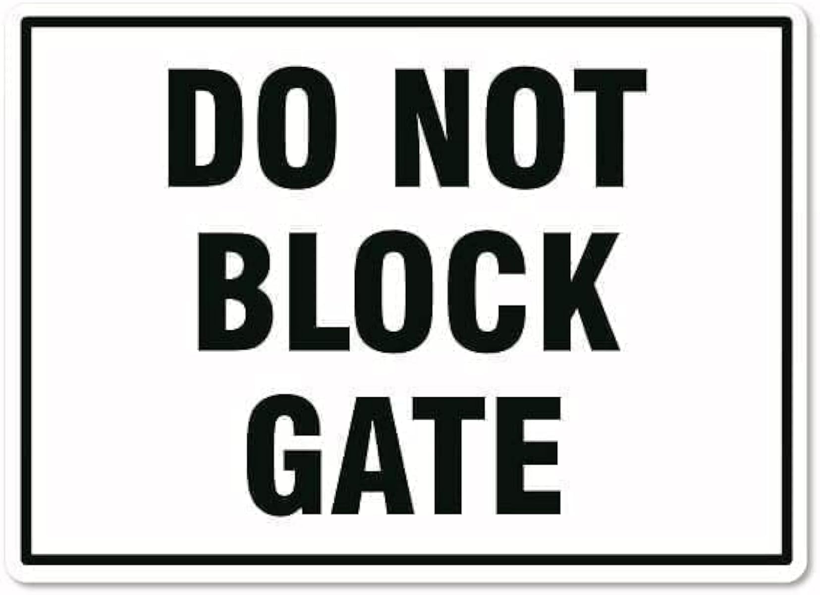 Do Not Block Gate Sign Traffic And Parking Parking Signs Metal Tin Sign ...