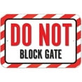 Do Not Block Gate Sign - Walmart.com