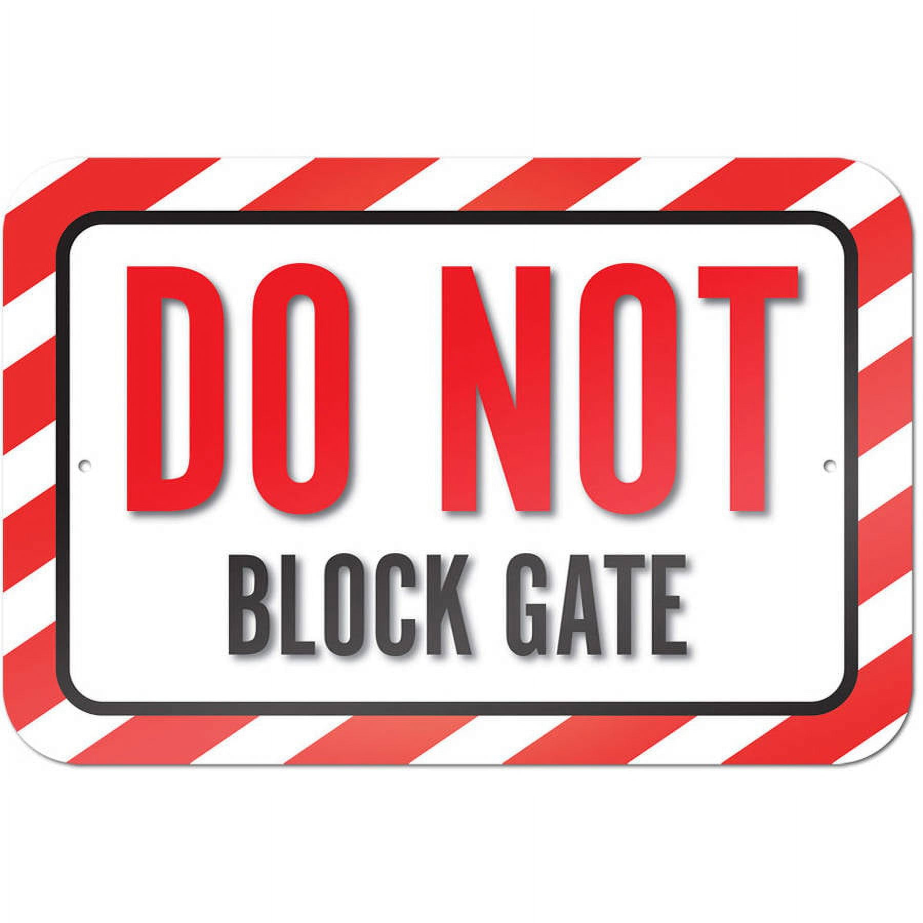 Do Not Block Gate Sign - Walmart.com