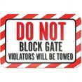 Do Not Block Gate Violators Will Be Towed Sign - Walmart.com