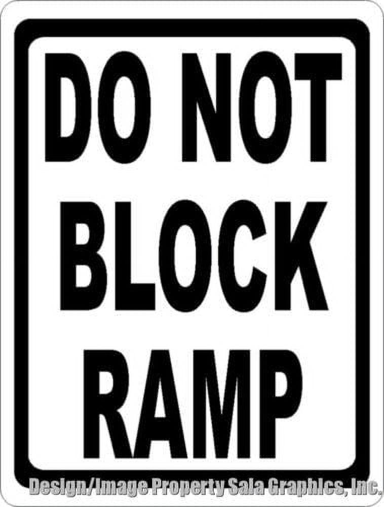Do Not Block Ramp Sign - Walmart.com