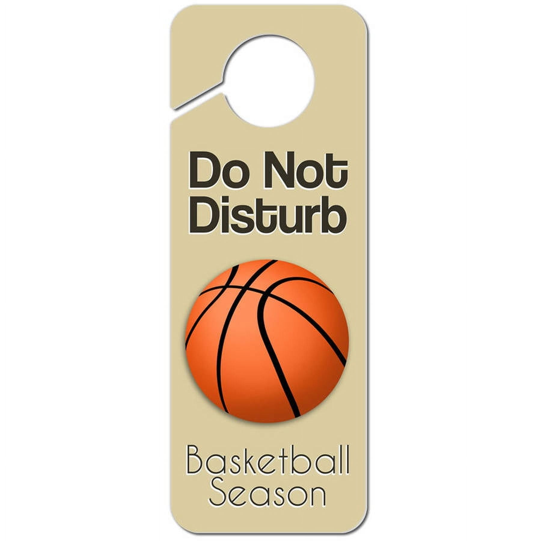 Do Not Disturb Basketball Season Plastic Door Knob Hanger Sign ...