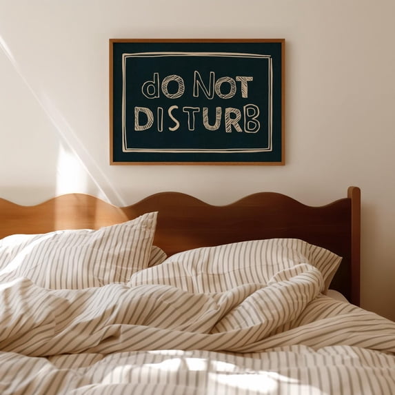 Do Not Disturb Bedroom Quote Wall Art, Unframed Paper Print Size 8x12 ...