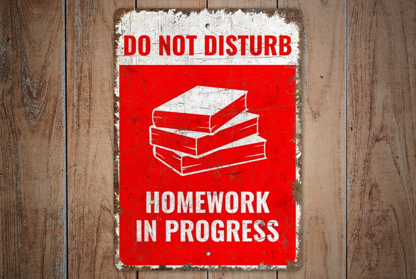 Do Not Disturb Do Not Disturb Sign Homework Sign Study Sign Study Decor ...