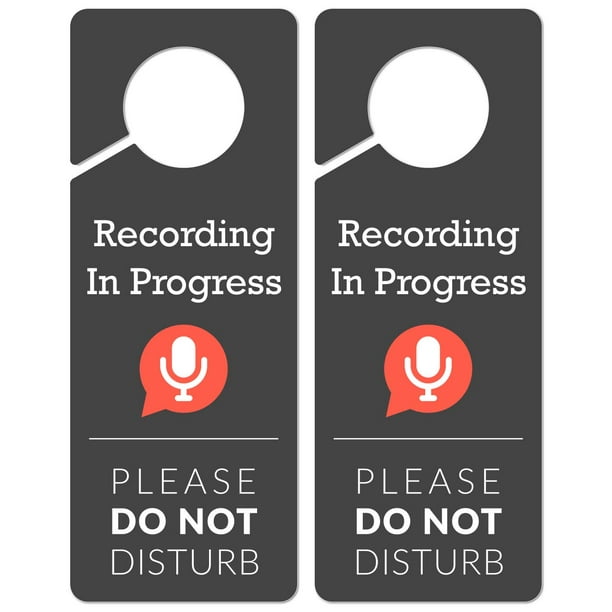 Do Not Disturb Door Hanger Sign, 2 Pack, Please Do Not Disturb Sign ...