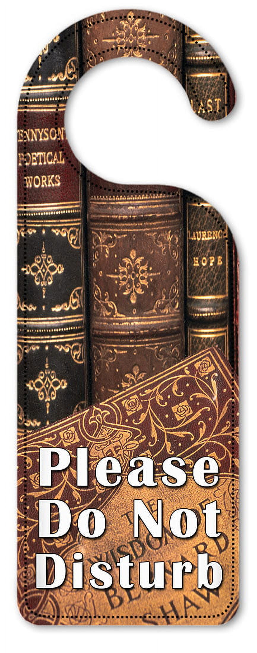 Do Not Disturb Door Knob Hanger Sign - Books - Walmart.com